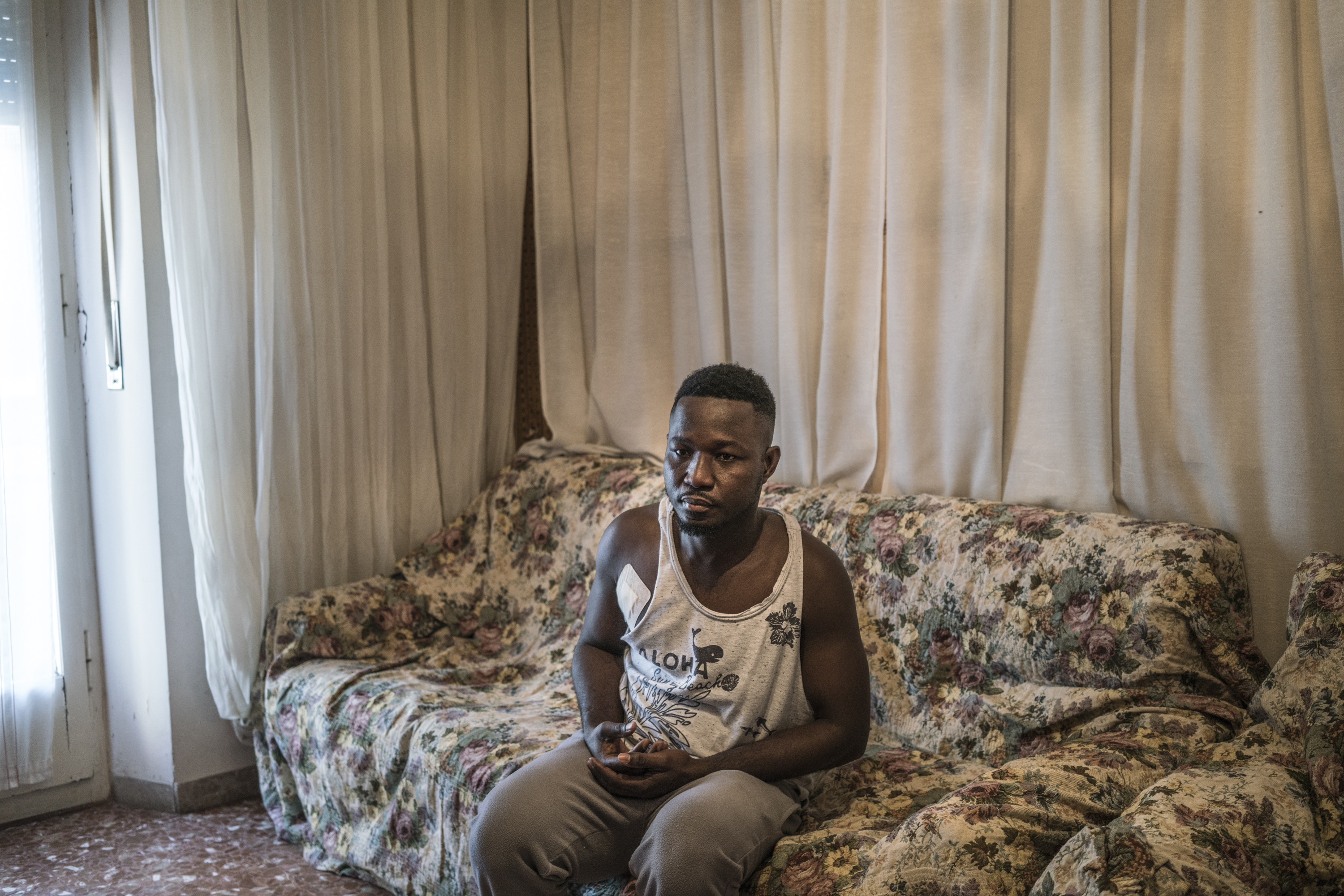 Kofi Wilson, colpito da un proiettile a Macerata ⁄ Open Migration